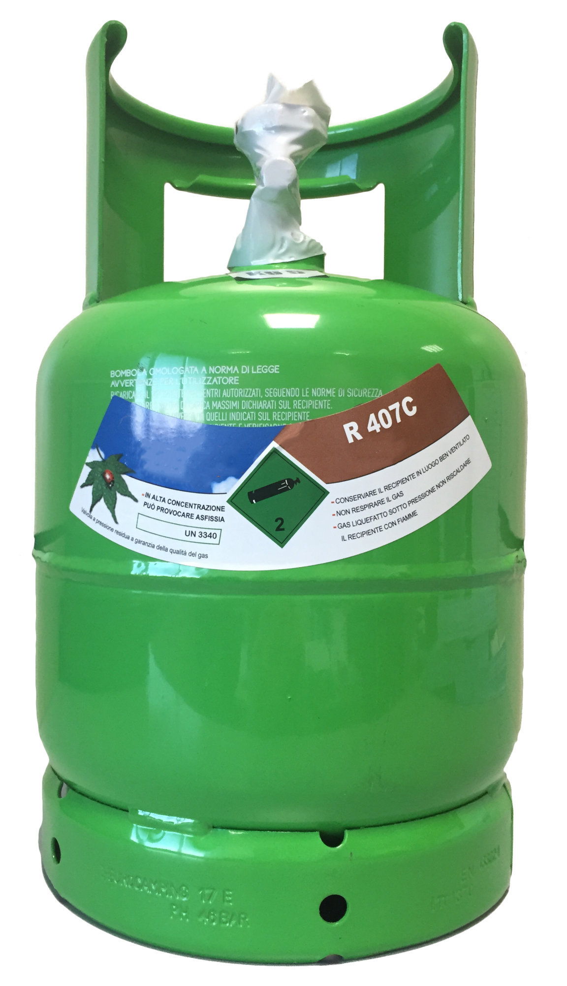 Gas R 407 C Bombola gas capacità 7 Litri - ORBIS OB576134 - Orbis Italia